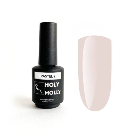 Holy Molly Гель - лак Гипоаллергенный самовыравнивающийся Нюдовый Pastel 2 11ml