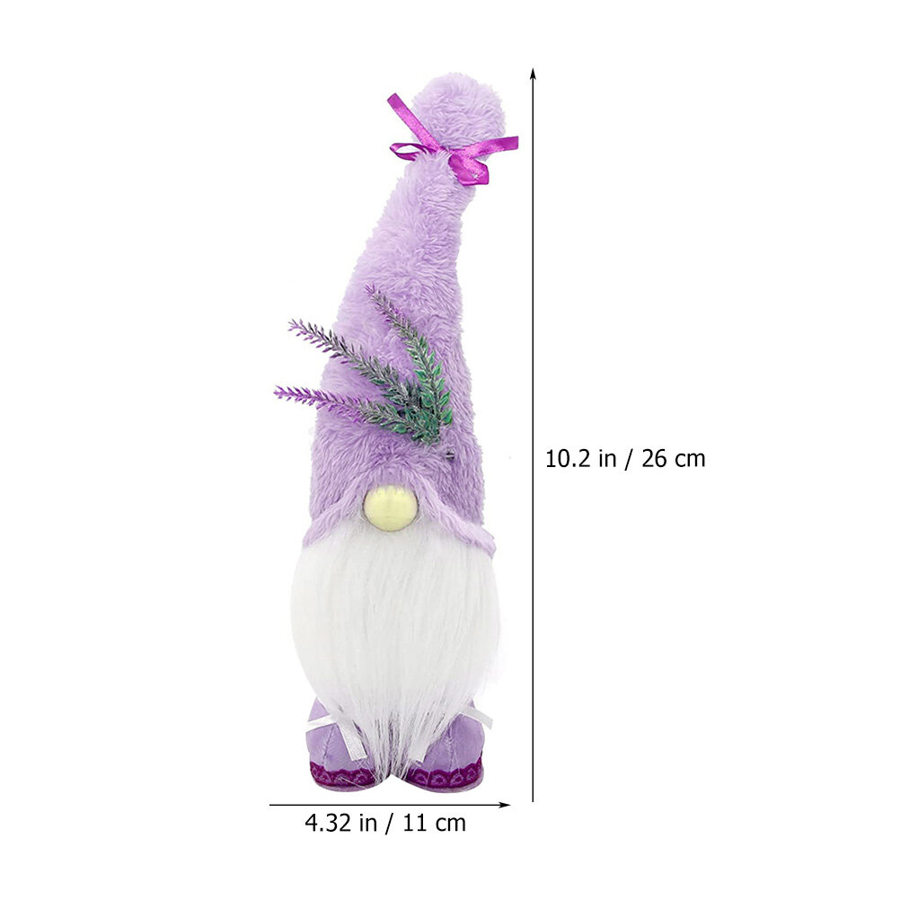 Весенняя Гномья Игрушка Фиолетовый Декоративный Гном 26X11Cm