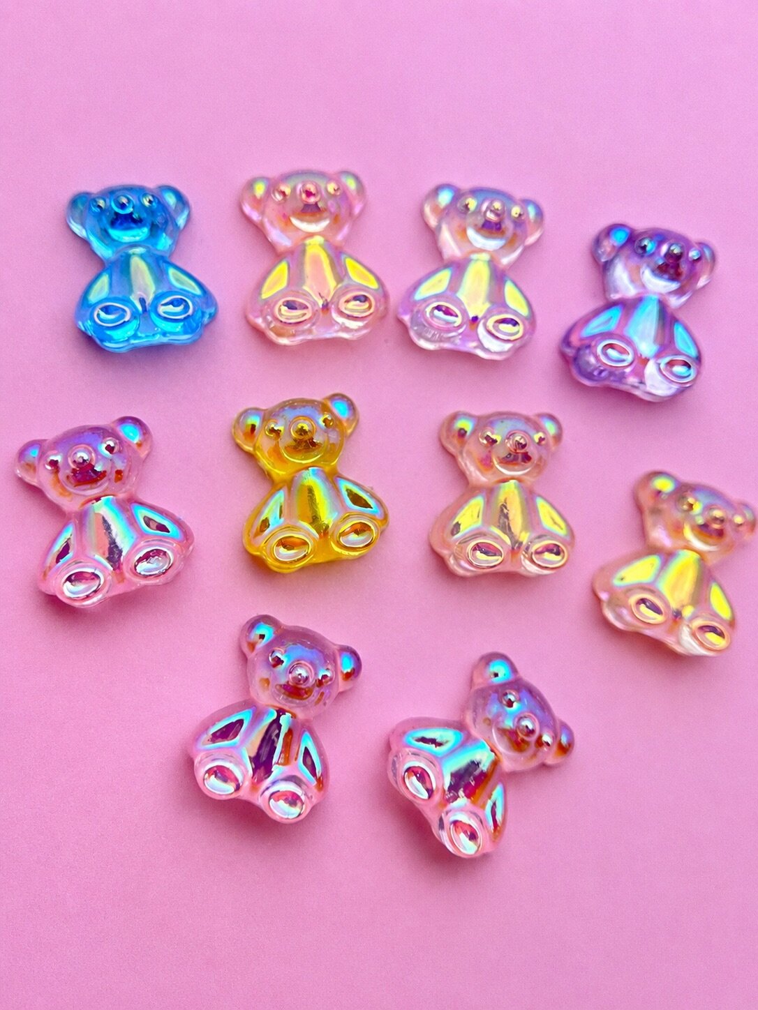Zoo Nail Art 1810 Фигурки объёмные "Медвежата" 10 шт размер 9,5*11 мм