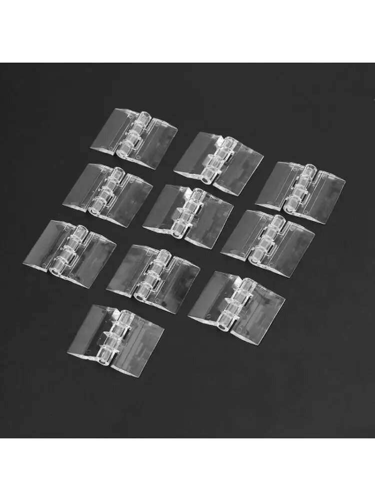 Прозрачные складные петли из пластика 25x33 мм
