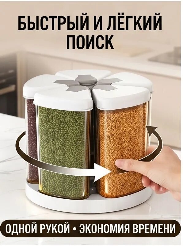 Банка для сыпучих продуктов 25 мл 1 шт пиафлор