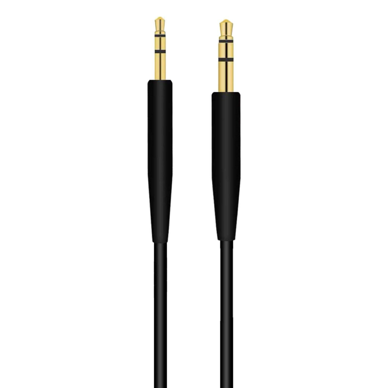 Сменный кабель для наушников QC25 35 35II 2,5 мм, 140 см, черный, без микрофона.