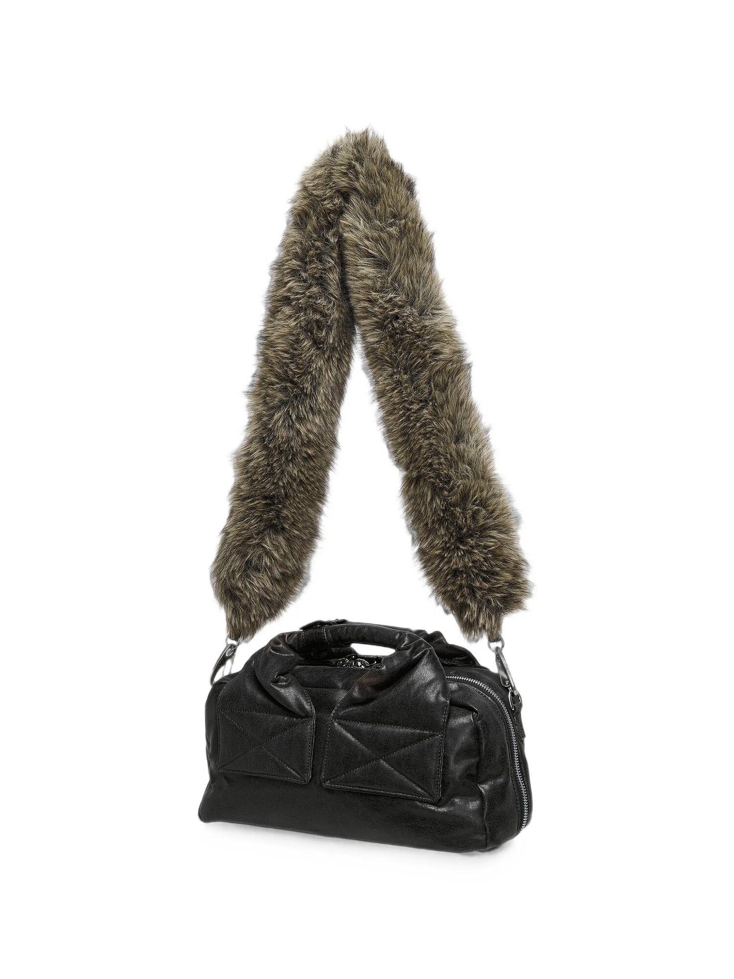 Сумка OPEN YY Leather tote bag, black — фото 1