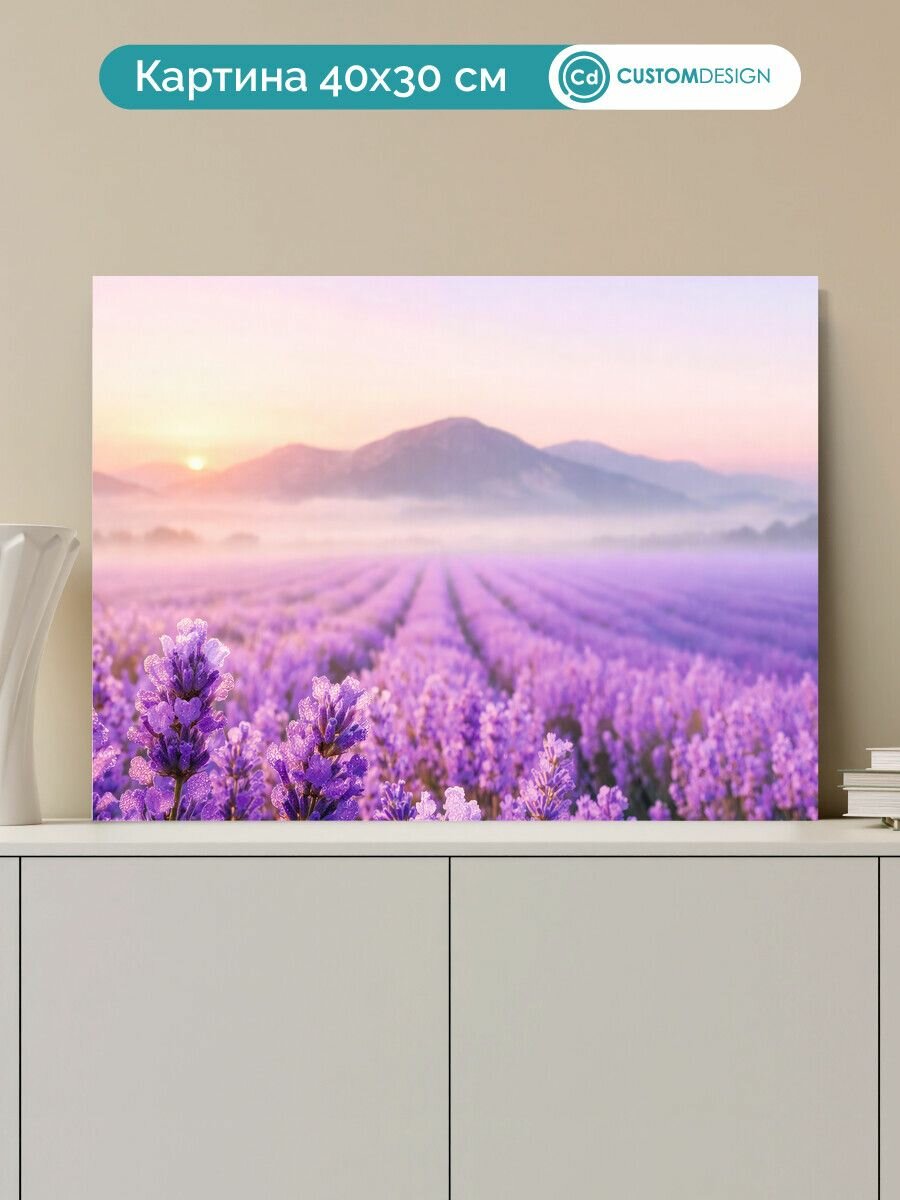 Картина на стену для интерьера Лаванда 30x40 см