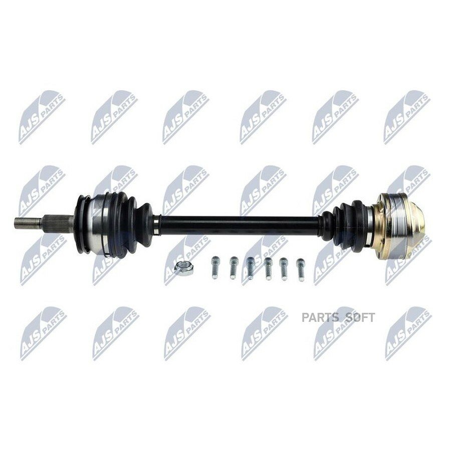 Полуось VW T5 2.0TDI, 2.0I 115кВт -06.13, T6 2.0TDI 84/102/114кВт левая МКПП от официального дистрибьютора, NTY, артикул NPWVW048