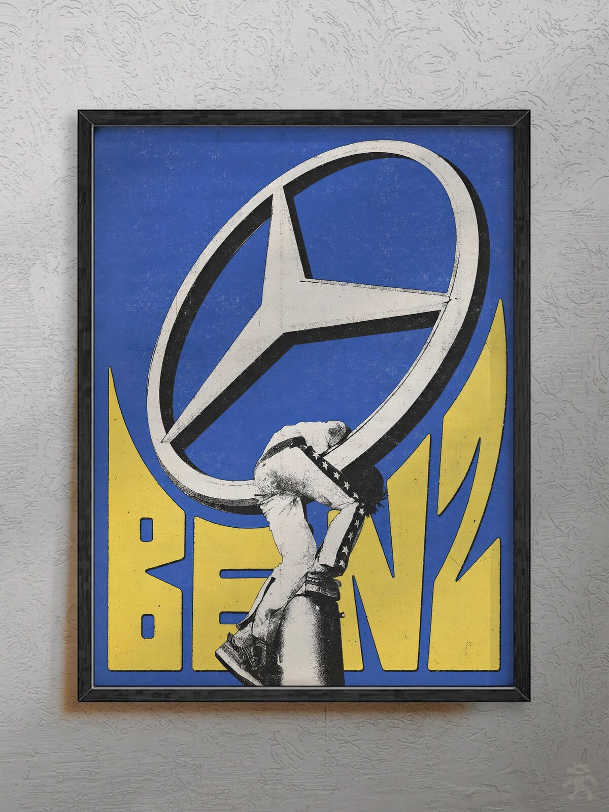 Интерьерный постер "BENZ" в стиле pinterest, формат 30x40 см