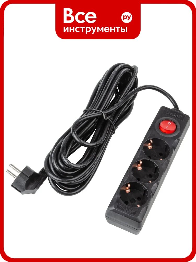 Удлинитель Uniel S-GCU3-7B BLACK UL-00010020