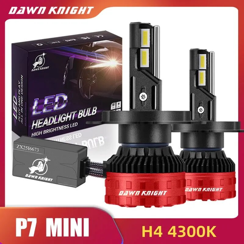 DawnKnight Лампа автомобильная H4, 4300 шт. арт. P7MINI-4300-H4