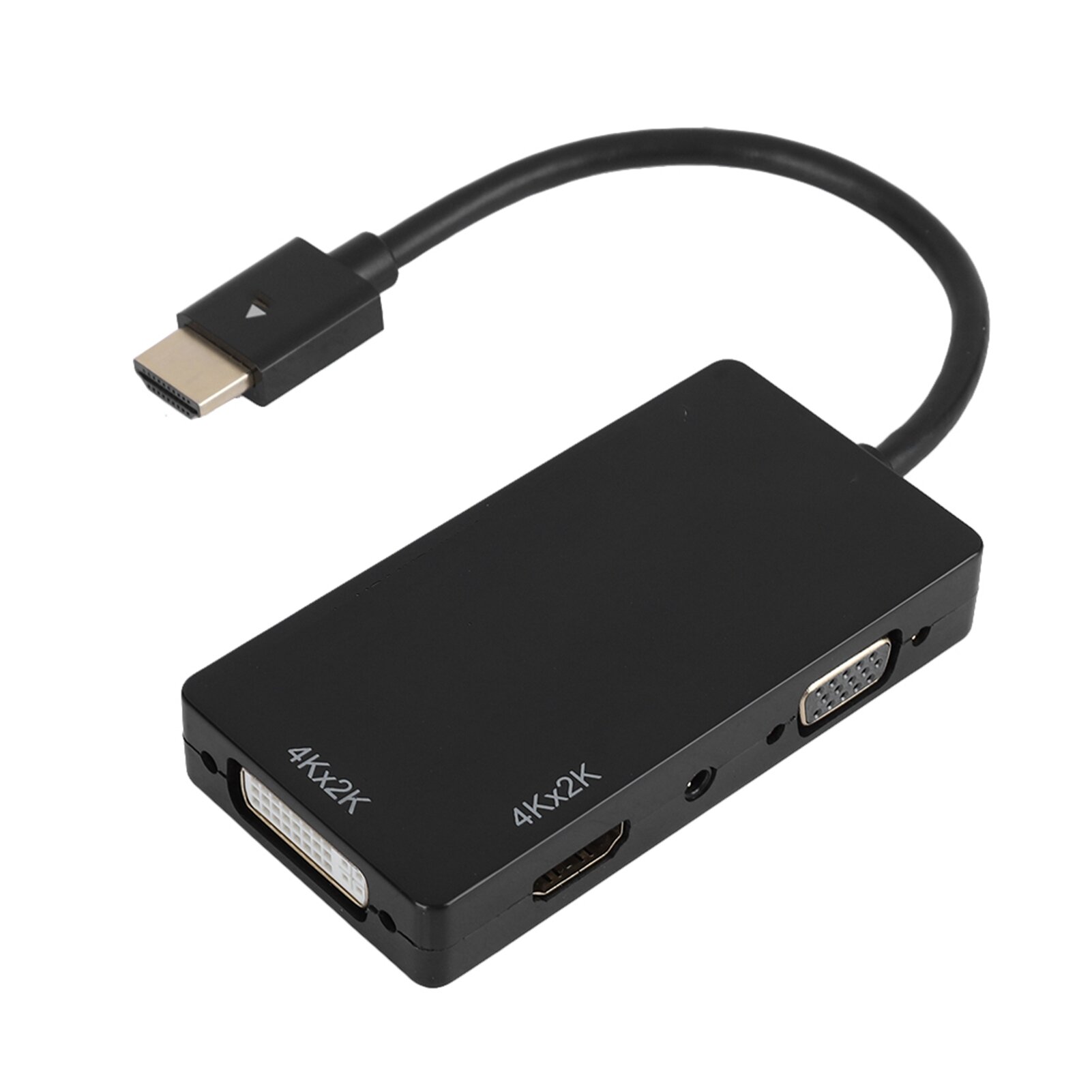 Кабель-адаптер CableDeconn HDMI-DVI 4K/VGA/HDMI 4K/аудио 4-в-1 для ПК/телефона