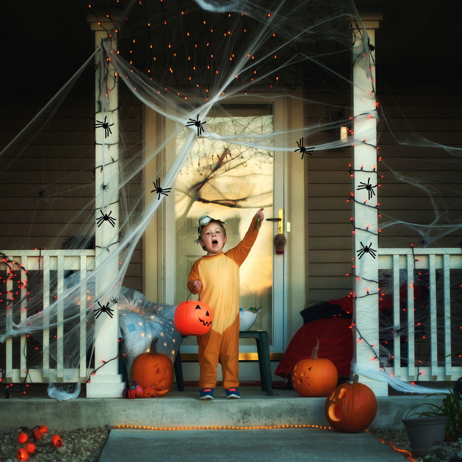 Набор Из 20 Шт Декоративных Пауков Для Halloween Черного Цвета Создаст Атмосферу В Интерьере И На Улице 5X4 5Cm