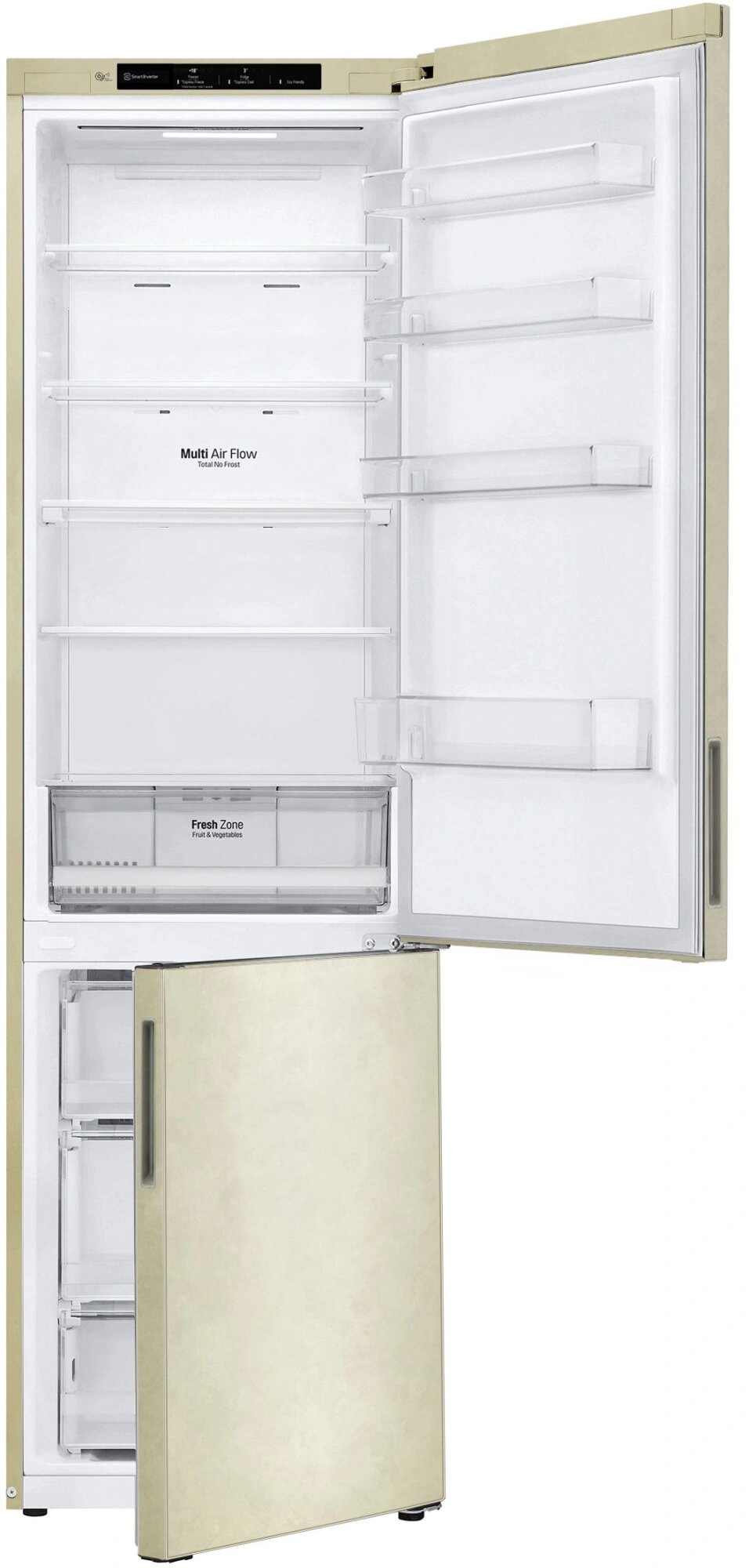 Холодильник LG GA-B509CECL 2-хкамерн. бежевый глянц. инвертер