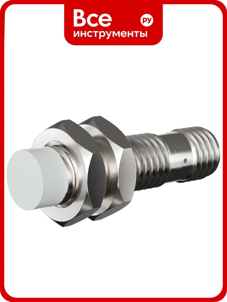 Индуктивный датчик Prompower KT112-D08NA-DS1250-TA, латунь, незаподлицо, М12, 8 мм, NPN-но, разъём М12 KT112D08NADS1250TA