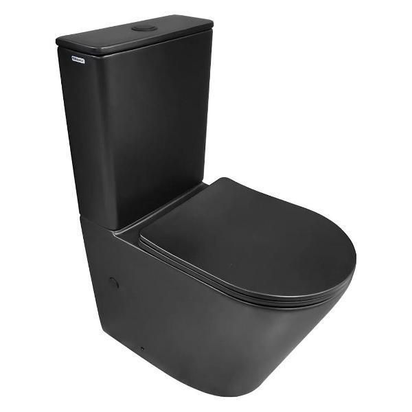 Унитаз Bloomix Black Whirpool 3.0 AD3099MBT/UF1 безободковый торнадо