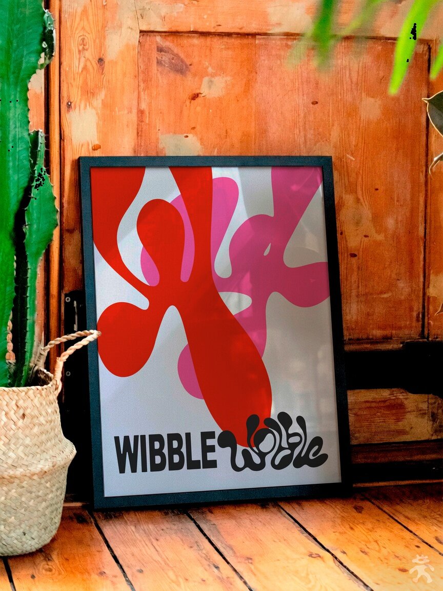 Интерьерный постер "Wibble wobble" в стиле pinterest, 30x40 см — фото 1