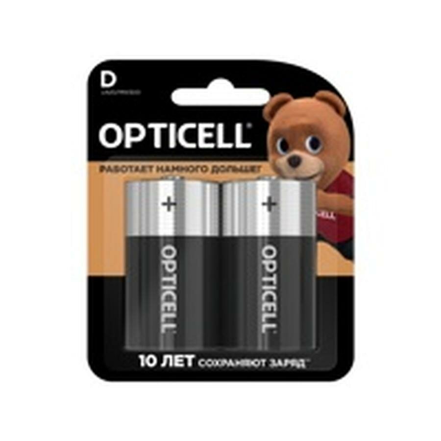 Батарейка Opticell Basic алкалиновая LR20 D 2 шт