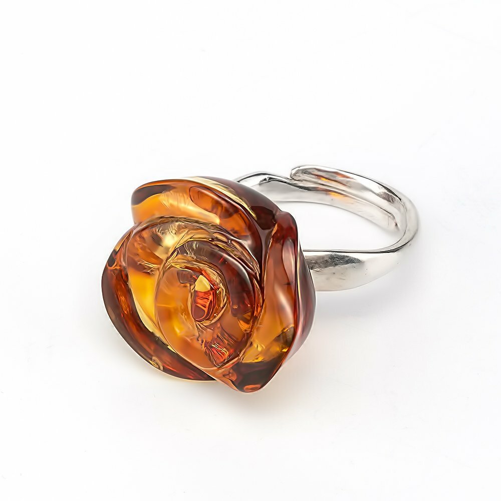 Кольцо Amberprofi, янтарь