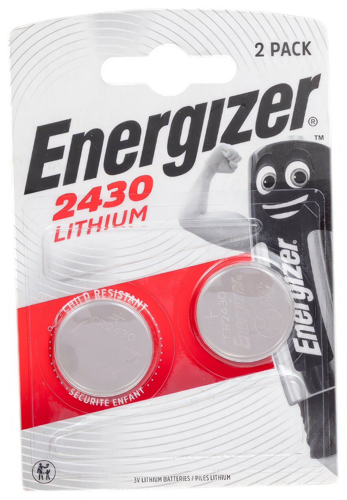 Батарейки Energizer Lithium CR2430 2 шт/бл 7638900379914