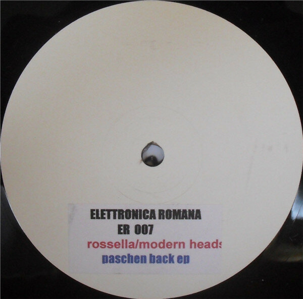 Виниловая пластинка Rossella & Modern Heads - Paschen Back EP (12" Tech House, Minimal 2006)
