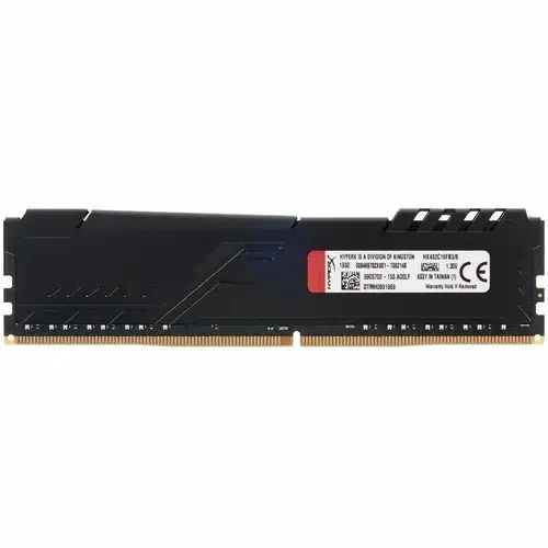 Оперативная Память DIMM DDR4 8GB(1x8GB) 3200MHz HyperX FURY Black (HX432C16FB3/8) с радиатором