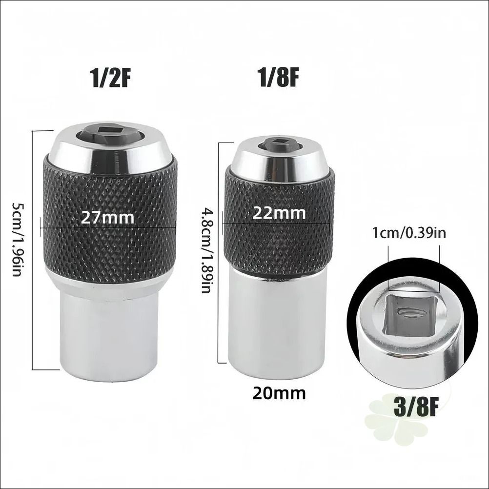 Гнездо для метчиков M3-M12 с квадратным приводом 3/8", регулируемый адаптер для выкручивания сломанных болтов, экстрактор метчиков и сверл, инструмент для ремонта резьбы