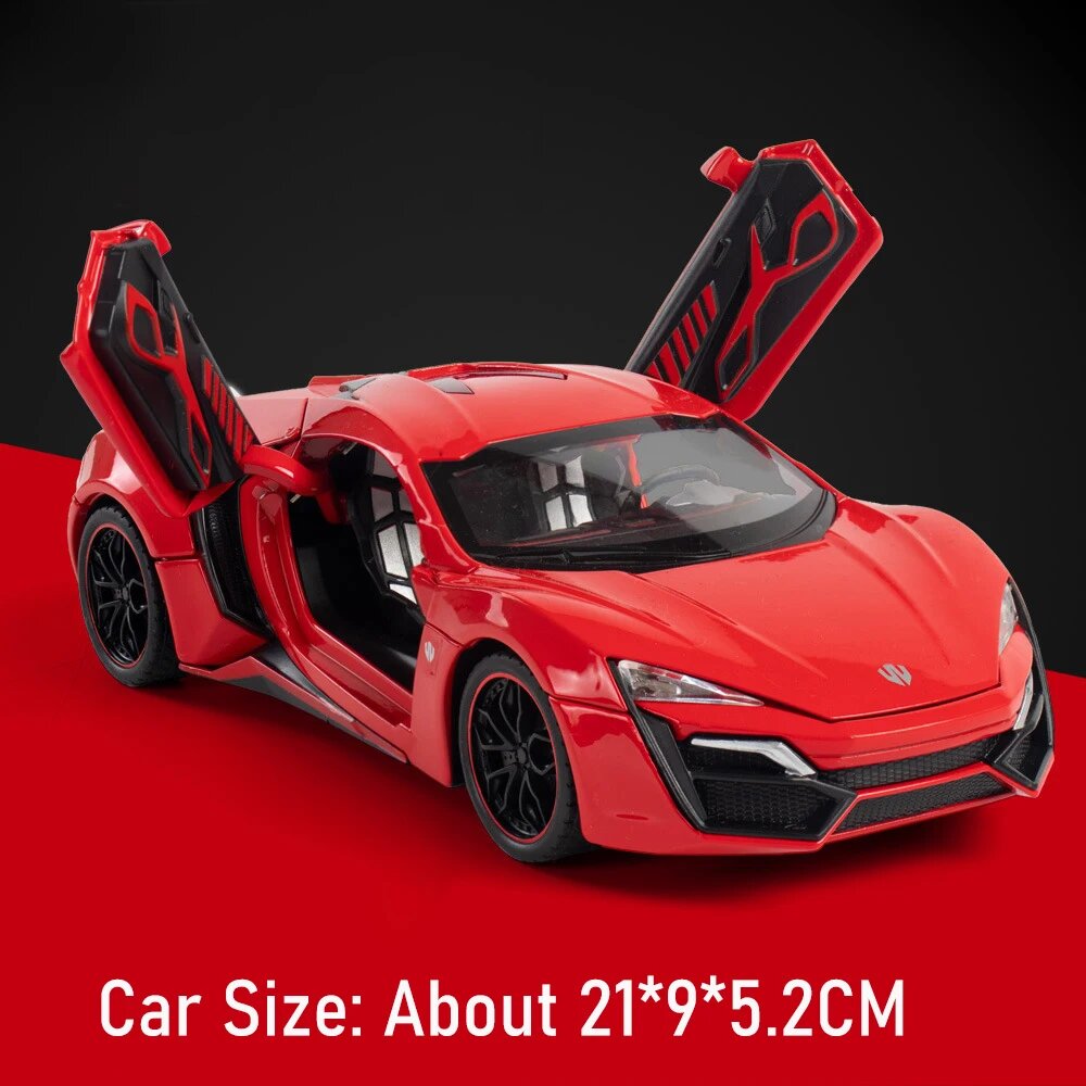 Модель автомобиля Lykan LM 1:24 металлическая CZ24082 Red
