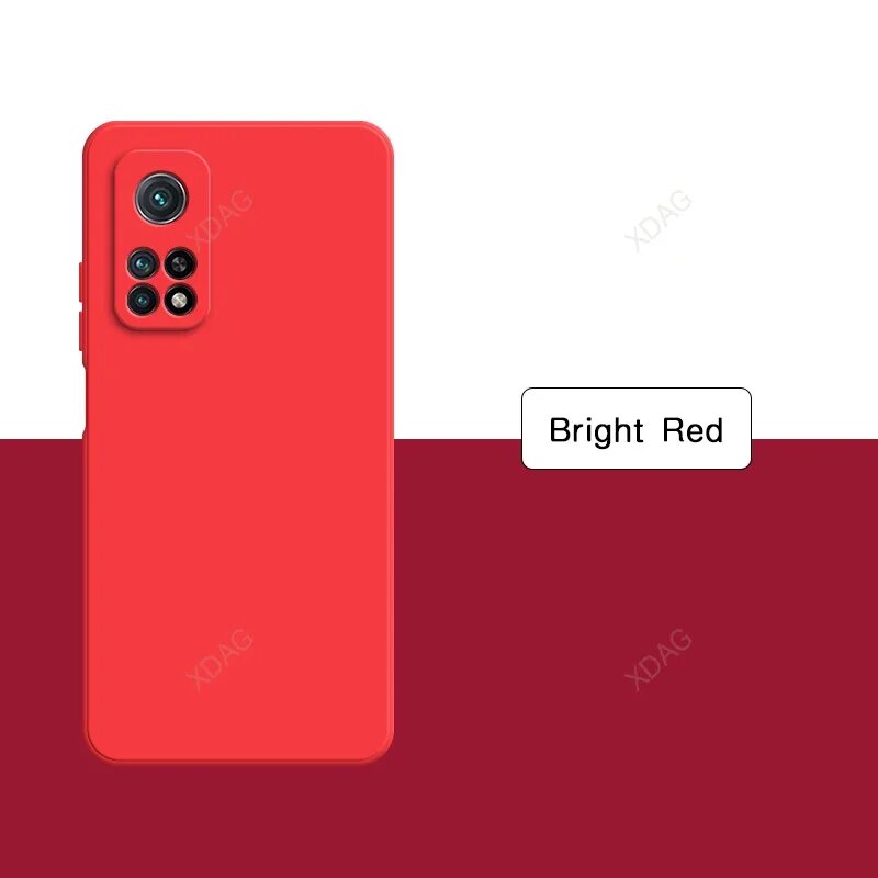 Красный чехол из силикона для Xiaomi Redmi K30 Pro Zoom