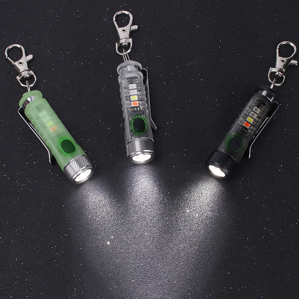 Мини фонарь с ярким свечением на ключи, подзарядка USB, 6 режимов света, размер 6.3x1.7x1.7 см