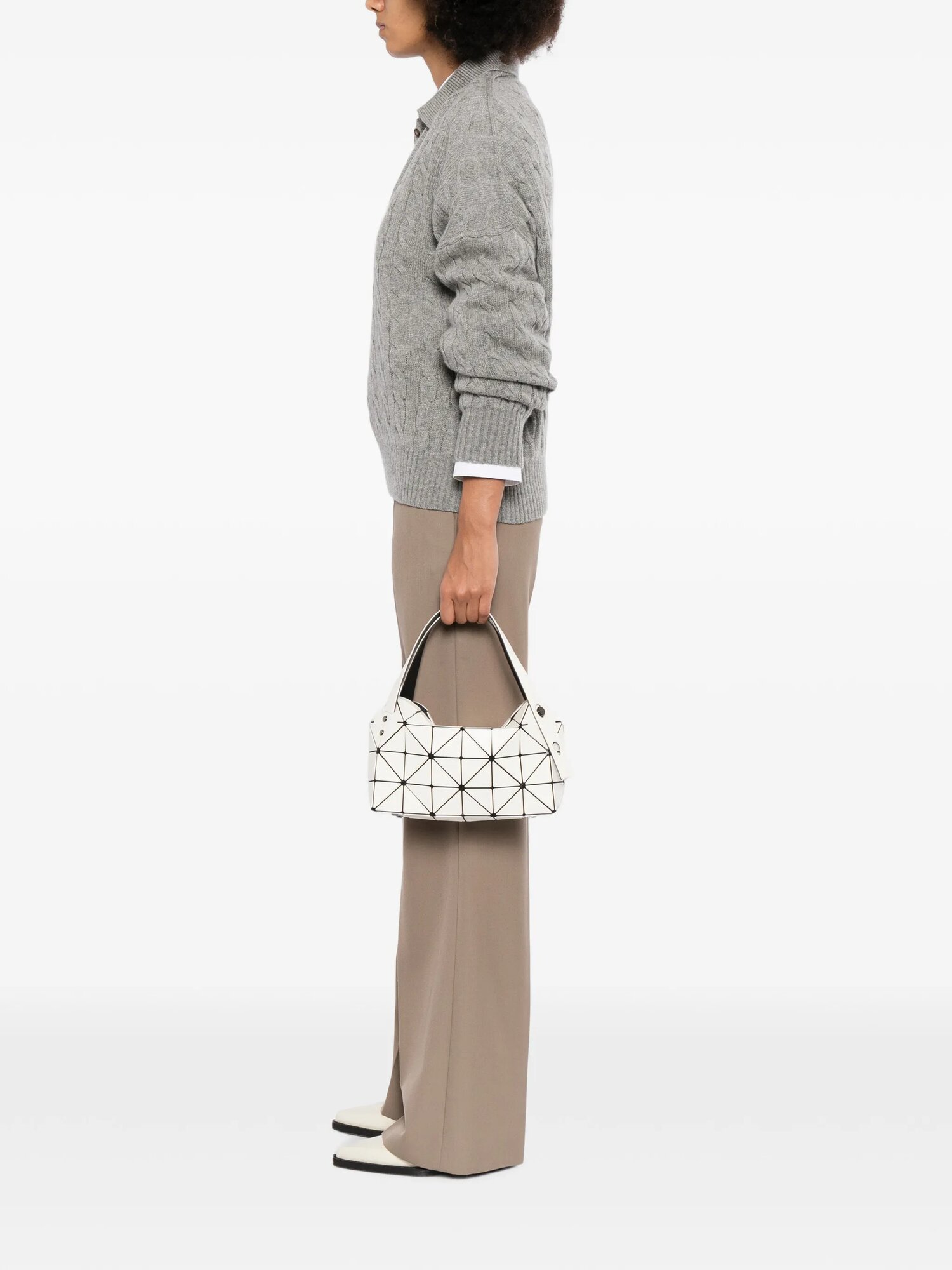 Сумка Bao Bao Issey Miyake Boston tote bag, белый — фото 1