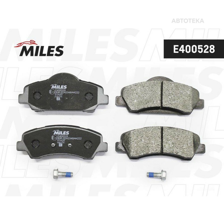 Колодки тормозные CITROEN C4 14-/C-ELYSEE 12-/PEUGEOT 301 12-/308 13- пер. LowMetallic MILES E400528