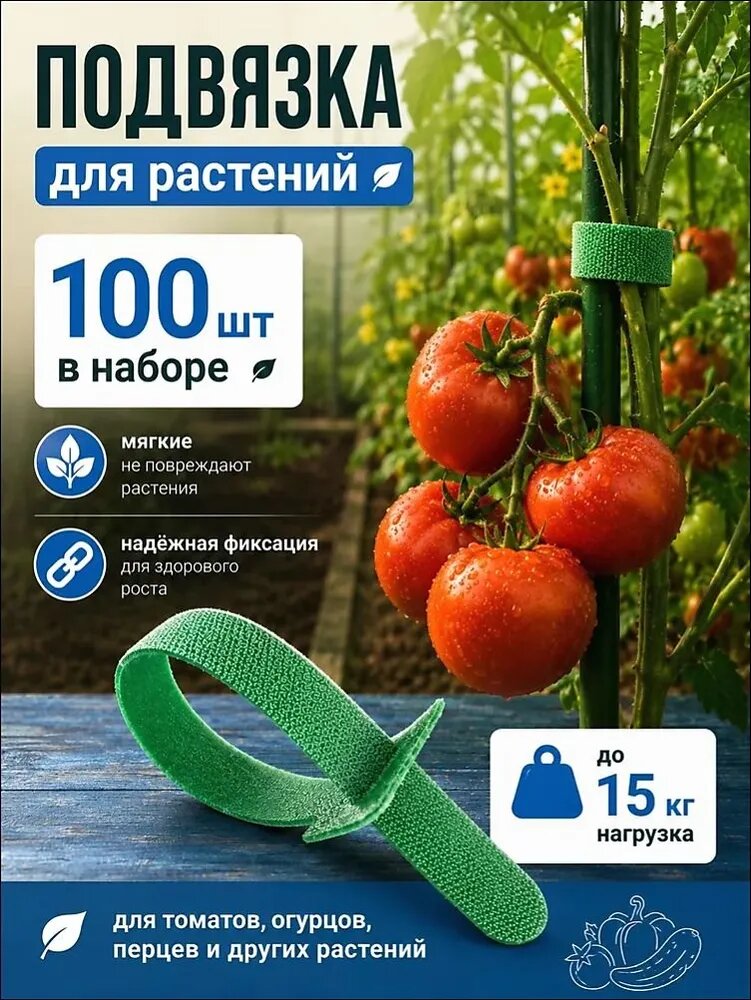 Лента для подвязки растений,1см,100шт