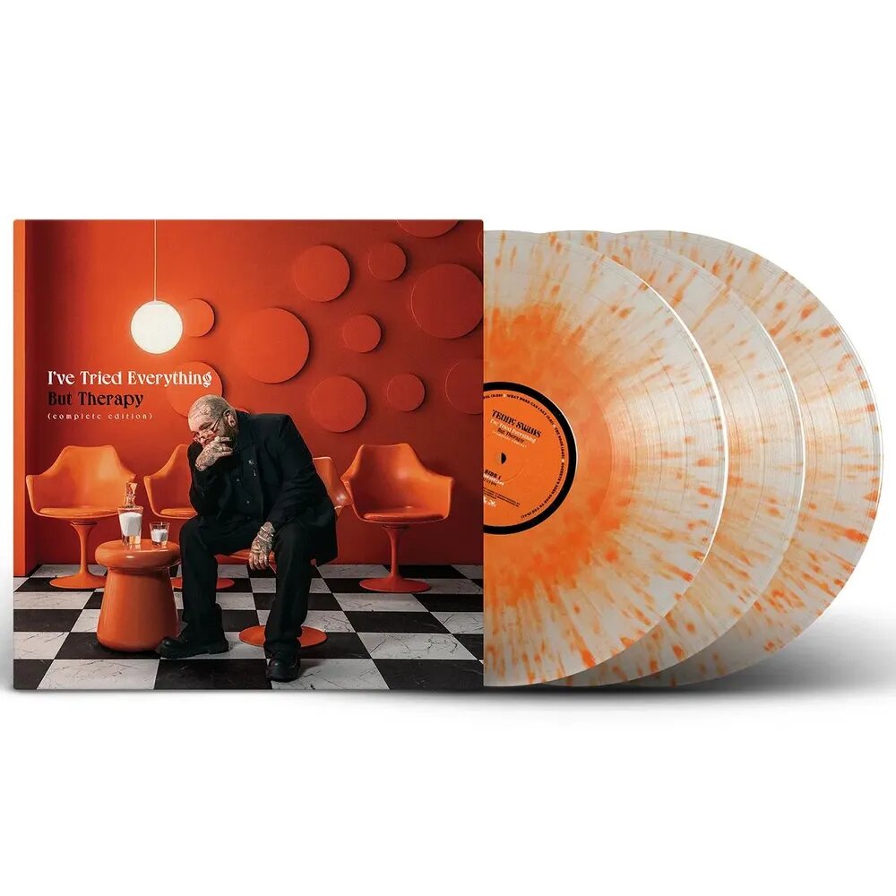 Виниловая пластинка Teddy Swims - Ive Tried Everything But Therapy (Complete Edition, Clear&Orange Splatter Vinyl Edition, 3LP) , NEW