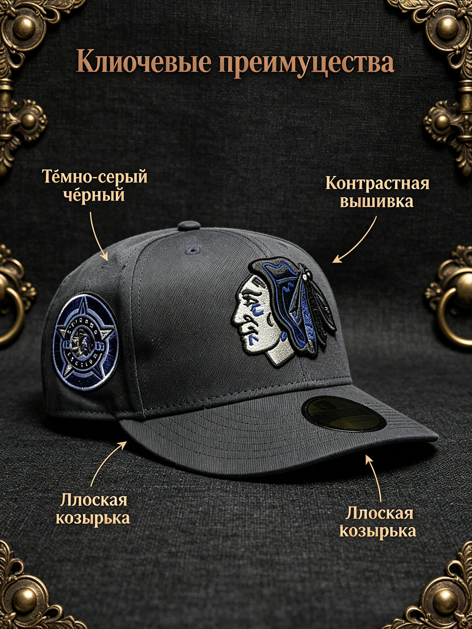 Хоккейная бейсболка New Era унисекс, регулируемый размер 52–62 см для болельщиков хоккея,52-62cm, ветрозащитный, хлопок, охота, тактическое, рыбалка, защита лица, мужской, женский, лето, зима, демисезон