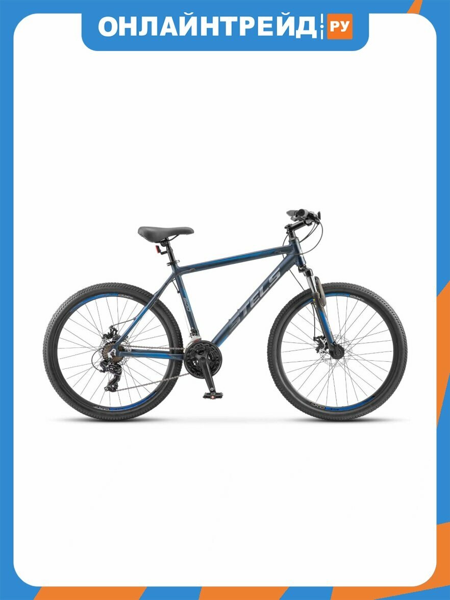 Stels Горный велосипед 26" Navigator 600 MD Z010 (рама 19) (ALU рама) Темный/синий/синий 2025 (М)