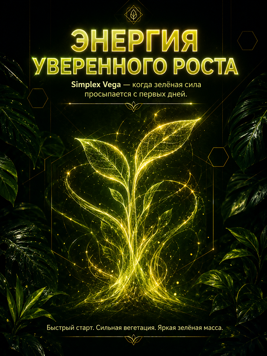 Удобрение - бустер для быстрого роста растений Simplex Vega 10 мл.