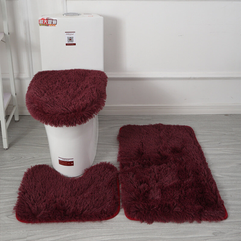 Комплект из трех предметов, чехол для сиденья унитаза, Тип U 40 * 50CM + крышка 45 * 50CM + дверная подушка 50 * 80CM
