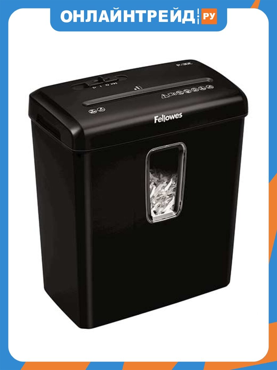 Шредер Fellowes Powershred P-30C, DIN P-4, 4х34 мм, 6 лст, 15 лтр, шт