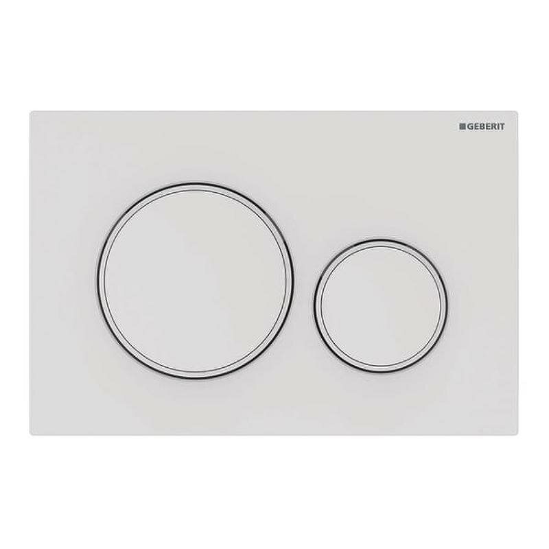 Кнопка смыва для инсталляции Geberit Sigma 20 115.882.01.1 Белый матовый лак