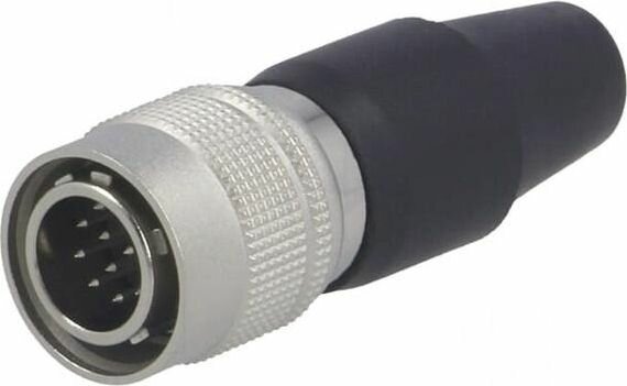 HIROSE HR10A-10P-12P(73) Разъем: круглый, вилка, HR10, "папа", PIN: 12, push-pull, 2А, пайка, 1шт