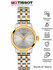 Наручные часы TISSOT T-Classic, серебряный, золотой
