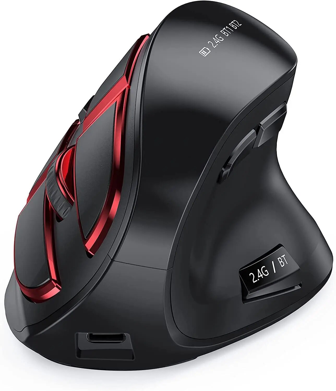 Вертикальная мышь беспроводная JOMAA Red Bluetooth