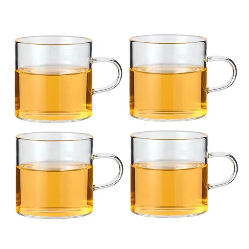 Термостойкий стеклянный чайник JETTING 4pcs cups