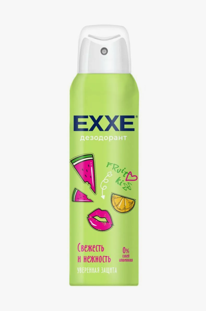 EXXE Дезодорант спрей женский Свежесть и нежность Fruit Kiss 150мл