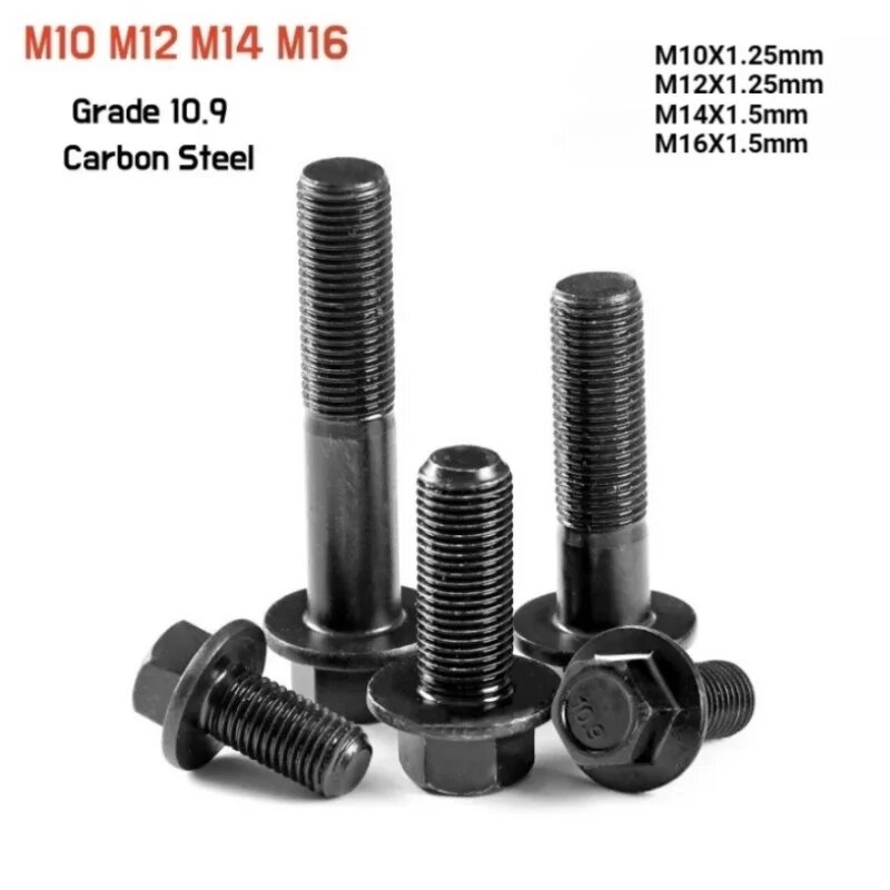 Винты шестигранные фланцевые углеродистая сталь M10 M12 M14 M16