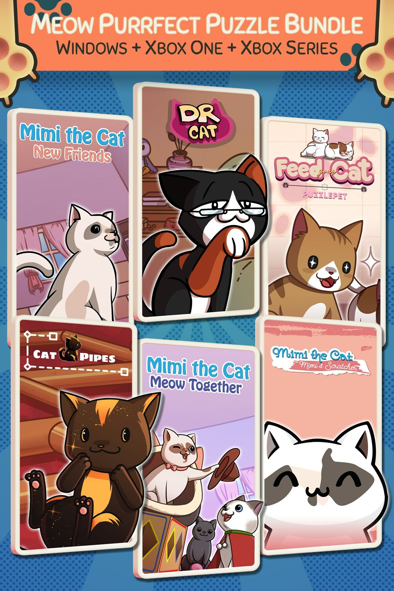 Набор Meow Purrfect Puzzle Bundle (Xbox + PC) — Xbox Series X|S, Xbox One, PC — Цифровая версия