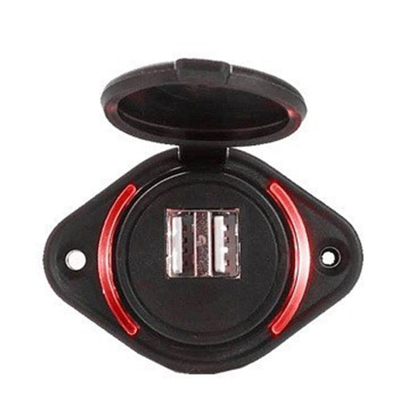 Двойной USB-адаптер 12V/24V 3.1A с водонепроницаемыми