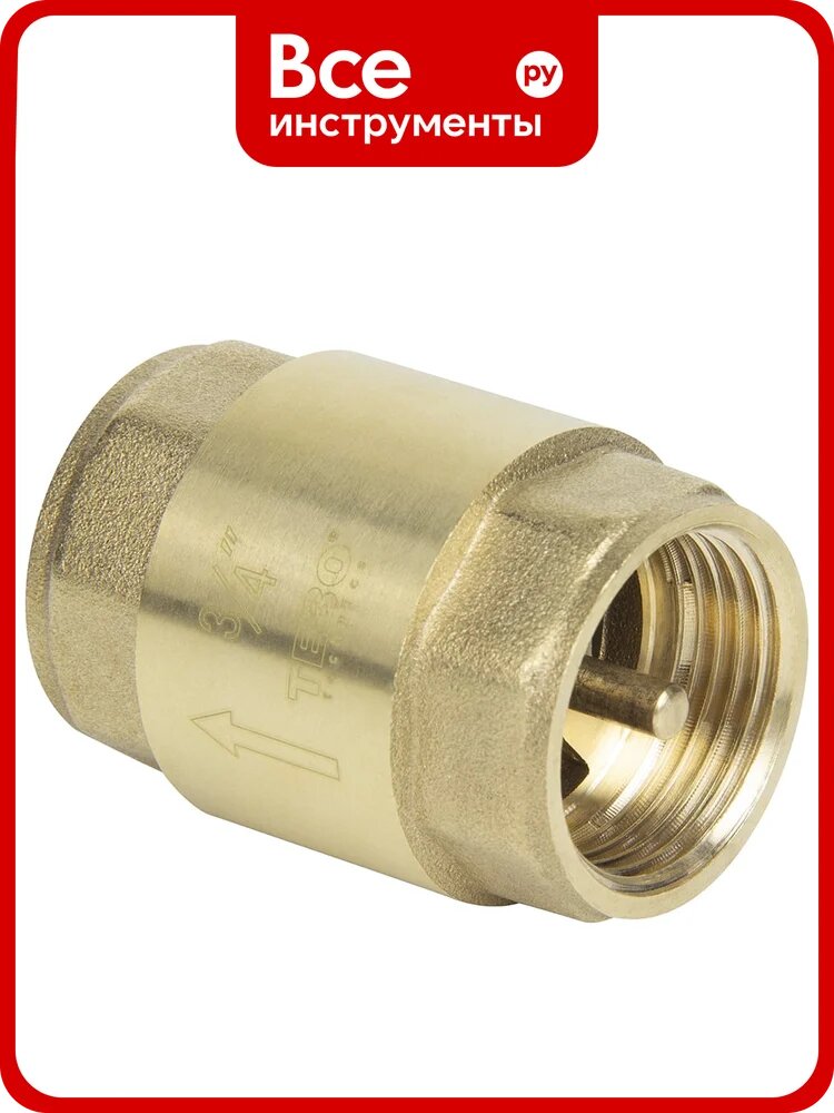 Клапан обратный с латунным сердечником TEBO ВН/ВН 1/2" T-Ко.701.12. CN, установки