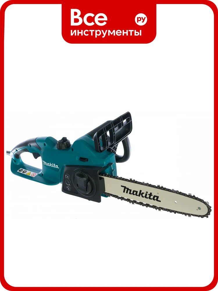 Электрическая цепная пила Makita UC3041A с бесключевой регулировкой натяжения цепи и защитой от перегрева