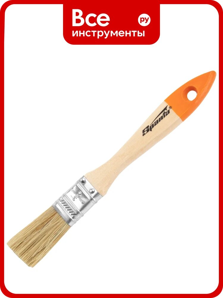 Плоская кисть Slimline 3/4 SPARTA натуральная щетина, деревянная ручка