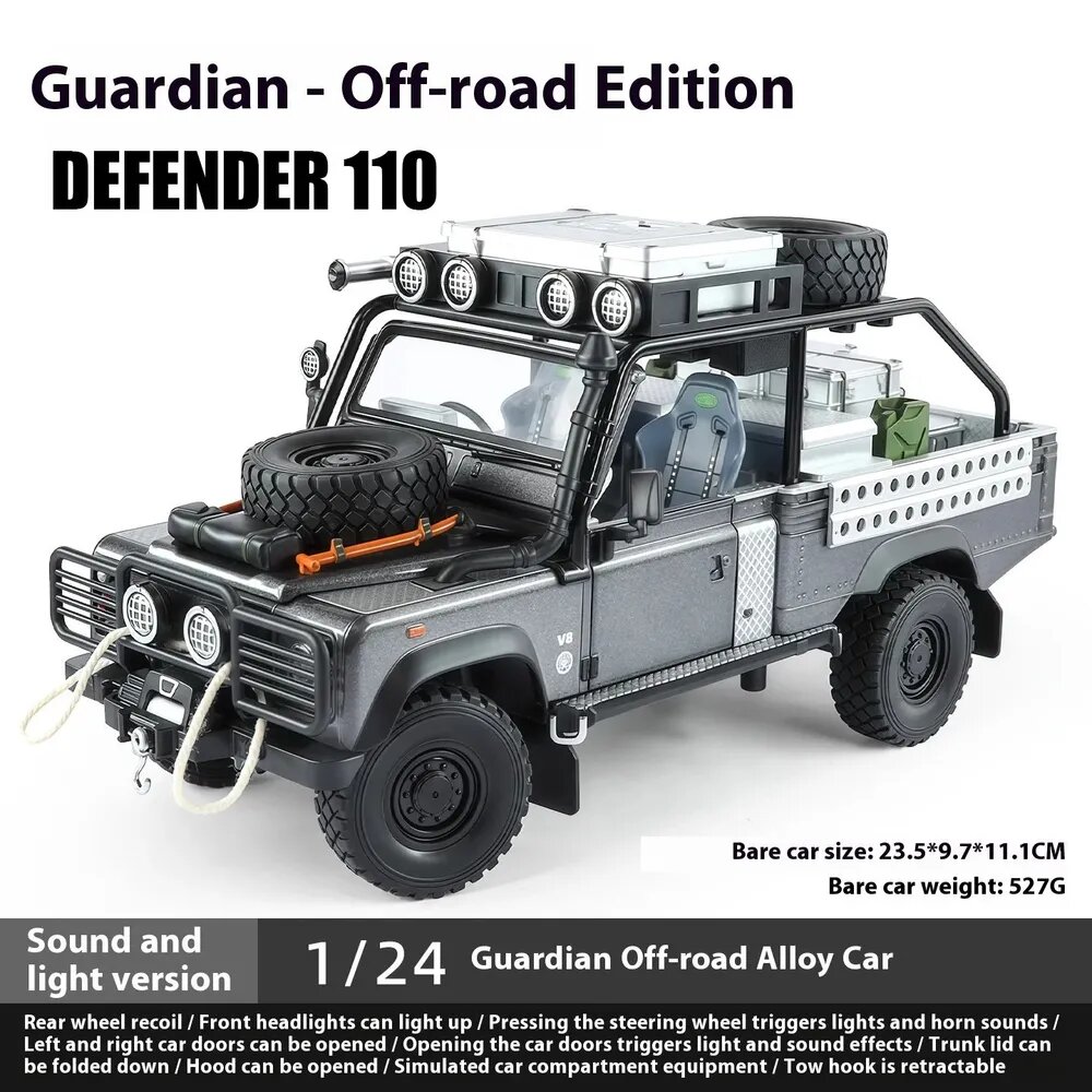 1:24 Land Rover Defender 110 Off-road Vehicle Alloy Model Gift Детские игрушки, подарки от коллекционеров, эксклюзивные модели