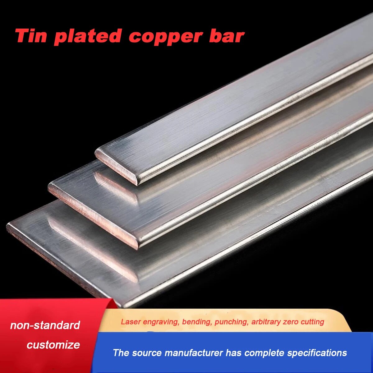 Медная лента из омедненной меди 500 мм 2-10 мм 1pcs 4x20mmx500mm